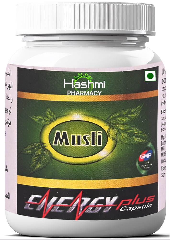 Buy Hashmi Musli Energy Plus Capsules Can Helps To Revitalize Your ...