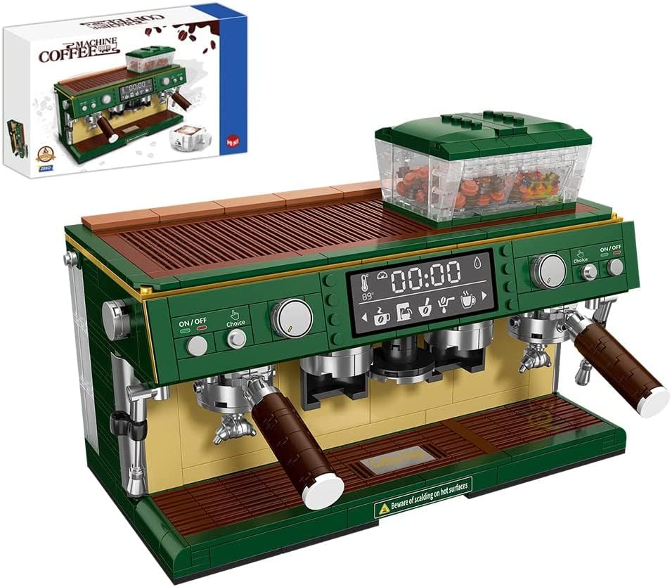 Coffee Machine Mini Building Blocks Kits, 928 Pieces Creative Mini ...