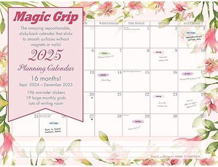 Amazon.com: Calendar Ink, Super Jumbo Magic Grip 2025 Wall Calendar ...