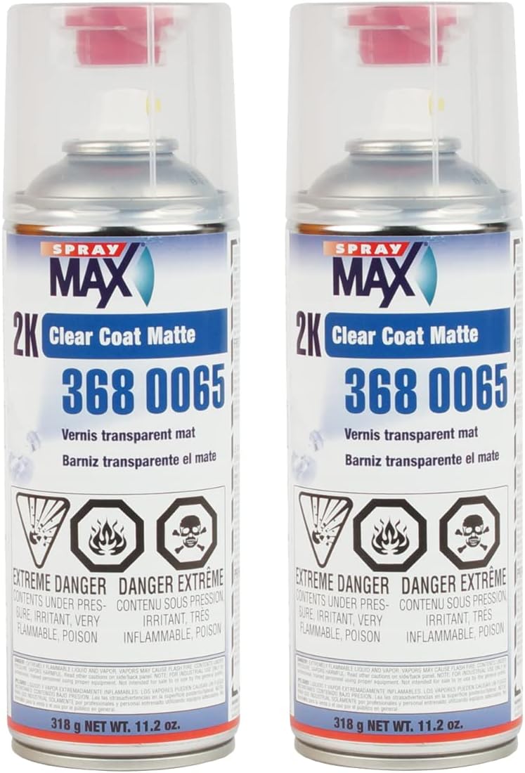 Amazon.com: SprayMax 3680061 2K Glamour High Gloss Aerosol Clear ...