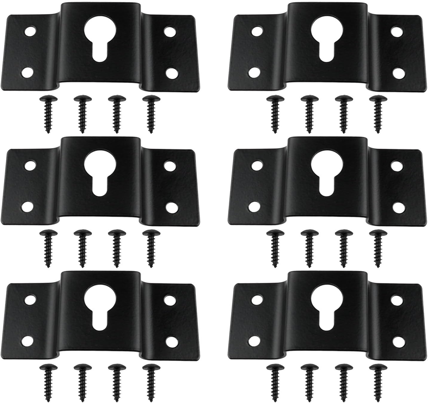 Amazon.com: Xhziy 4pcs Black Wall-Mounted Speaker Suspension Bracket ...