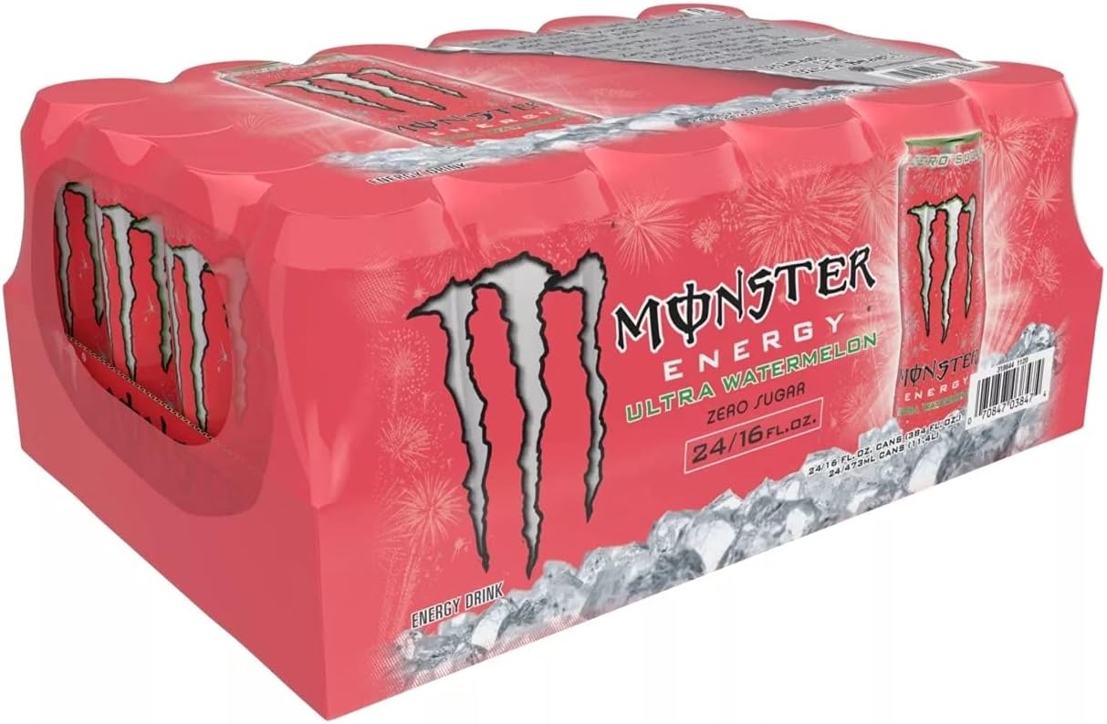 Amazon.com : Monster Energy Ultra Black, Sugar Free Energy Drink, 16 ...