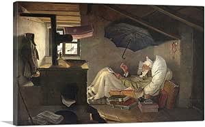 Amazon.com: ARTCANVAS The Poor Poet 1839 Canvas Art Print Stretched ...