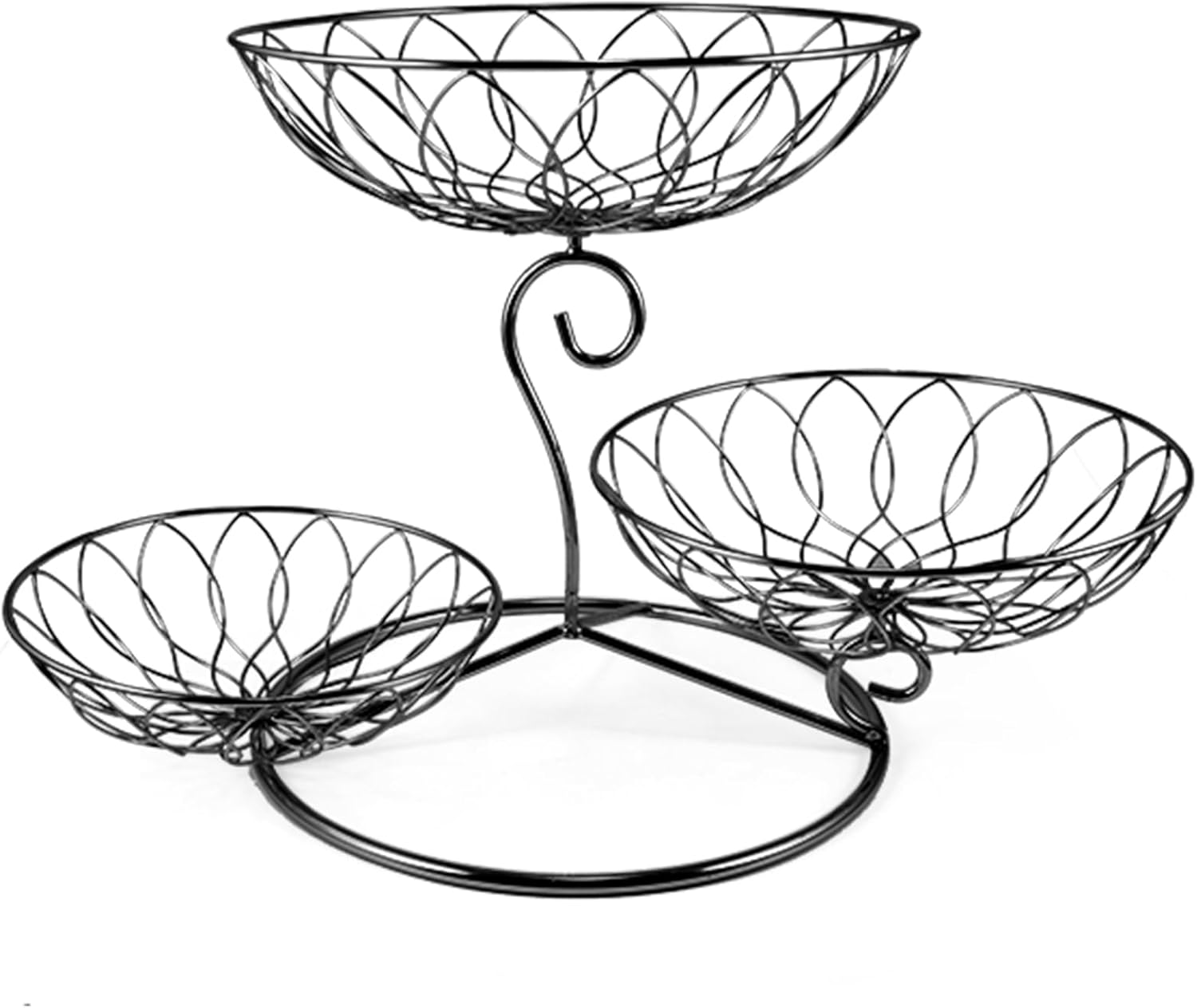 Amazon.com: JuBlai Metal fruit basket,multi-layer rose gold fruit ...