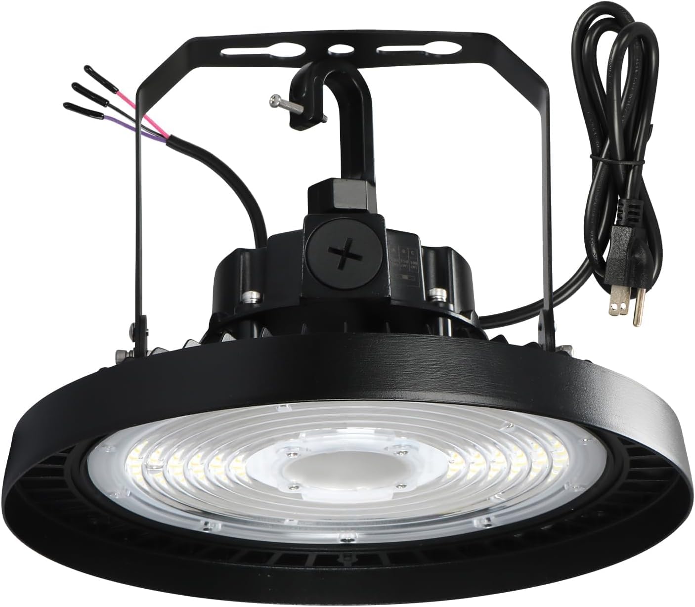 Sokply UFO LED Warehouse Light High Bay Dimmable 0-10V with US Plug 4Ft ...