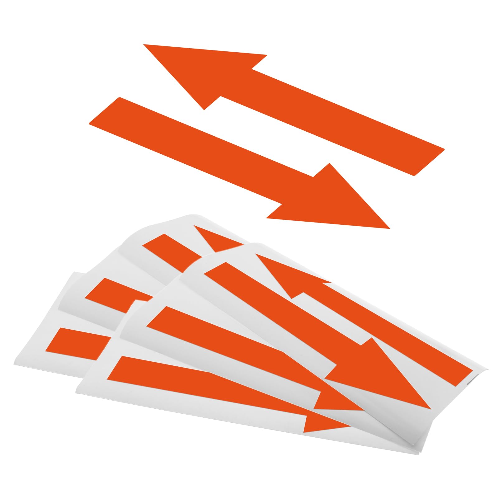 Snapklik.com : 8 X 2 Inch Orange Arrow Sign Stickers, 12 Pack ...