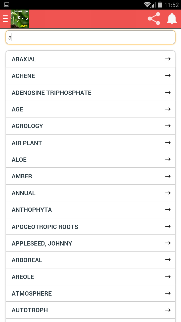 Free Botanical Dictionary - App on Amazon Appstore