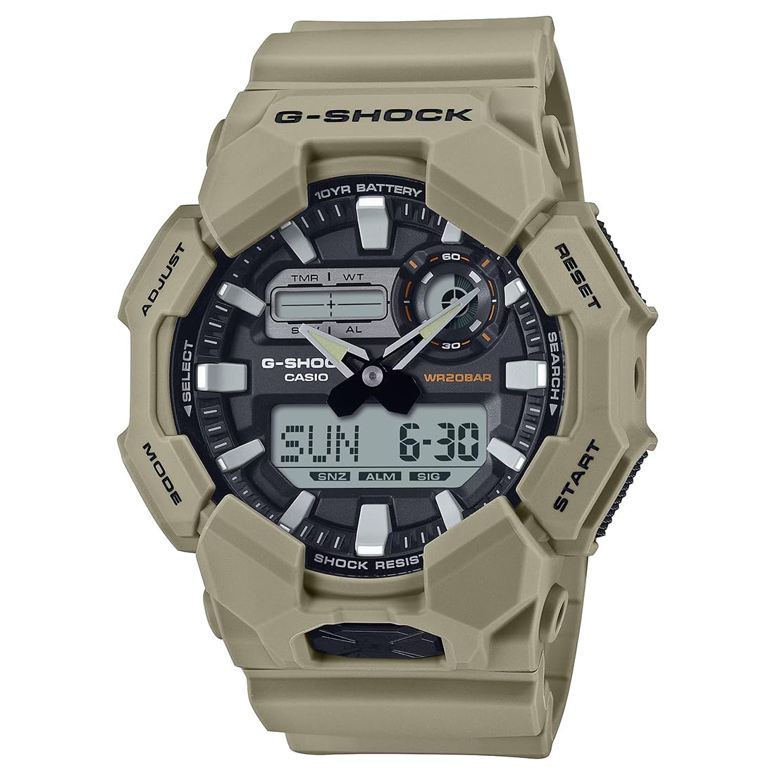Casio G-Shock GA-010-5ADR Analog-Digital Black Dial Men (G1603 ...
