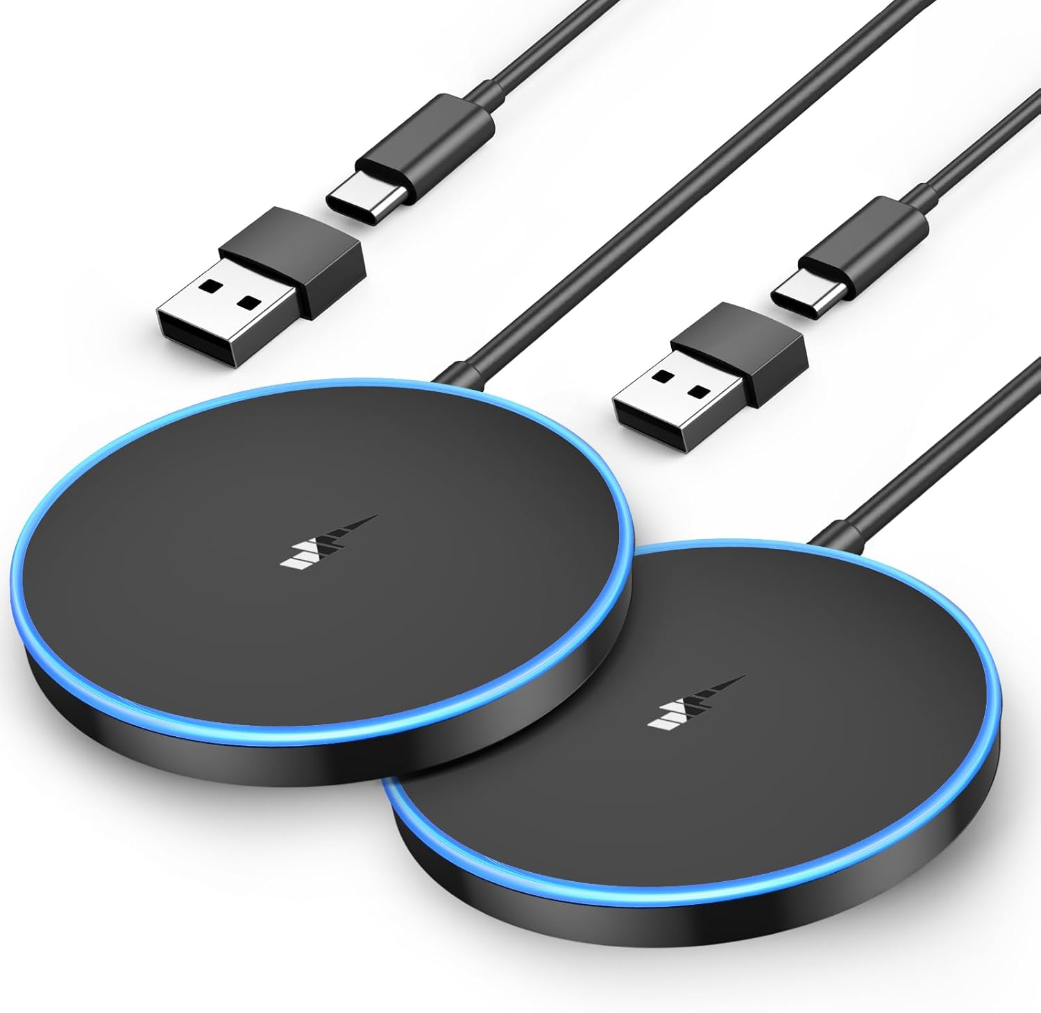 Amazon.com: 2Pack Magnetic Wireless Charger Fast Apple Mag-Safe Charger ...