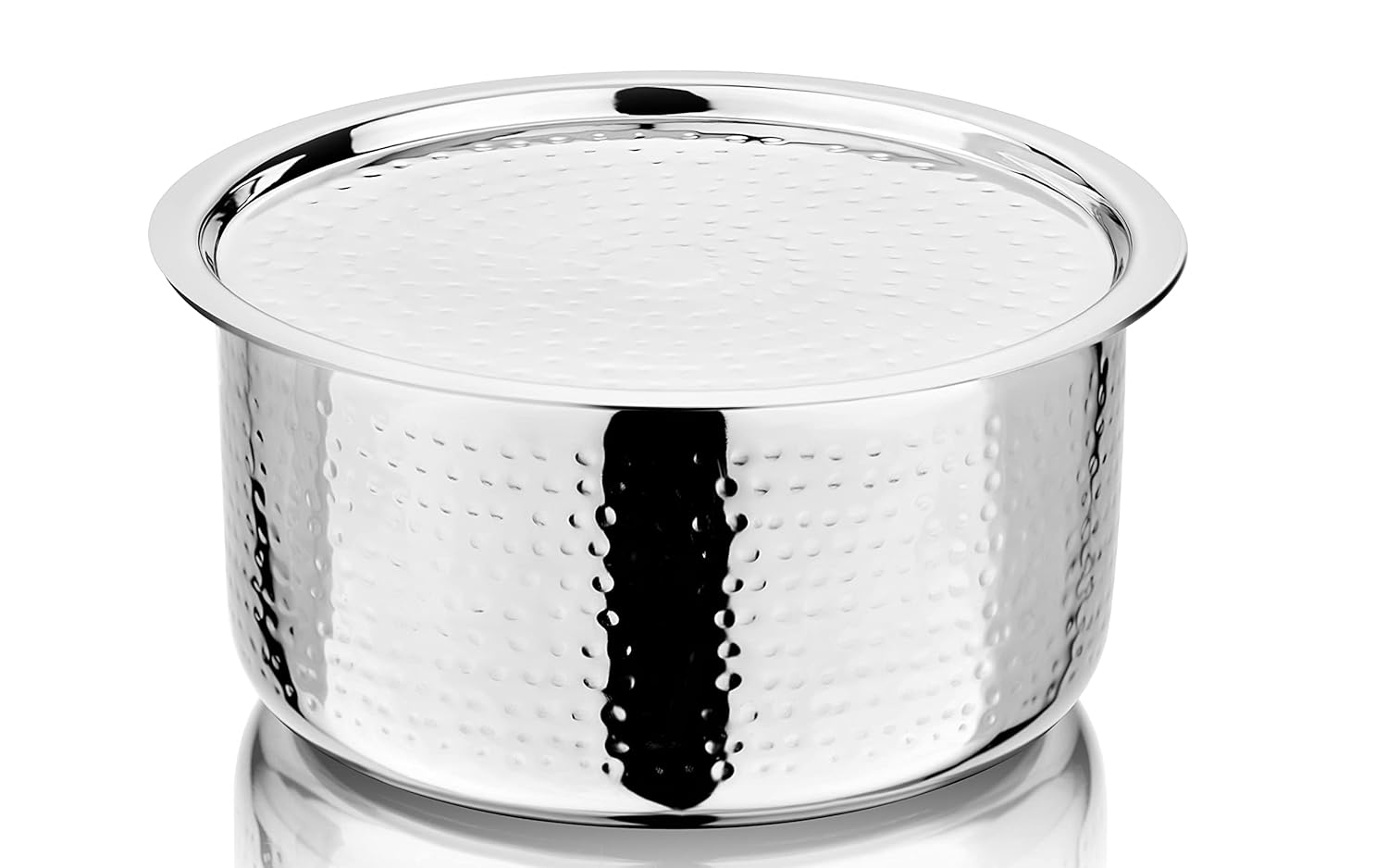 Buy NIRLON Hammered Triply Stainless Steel Tope/Patila with Stainless ...