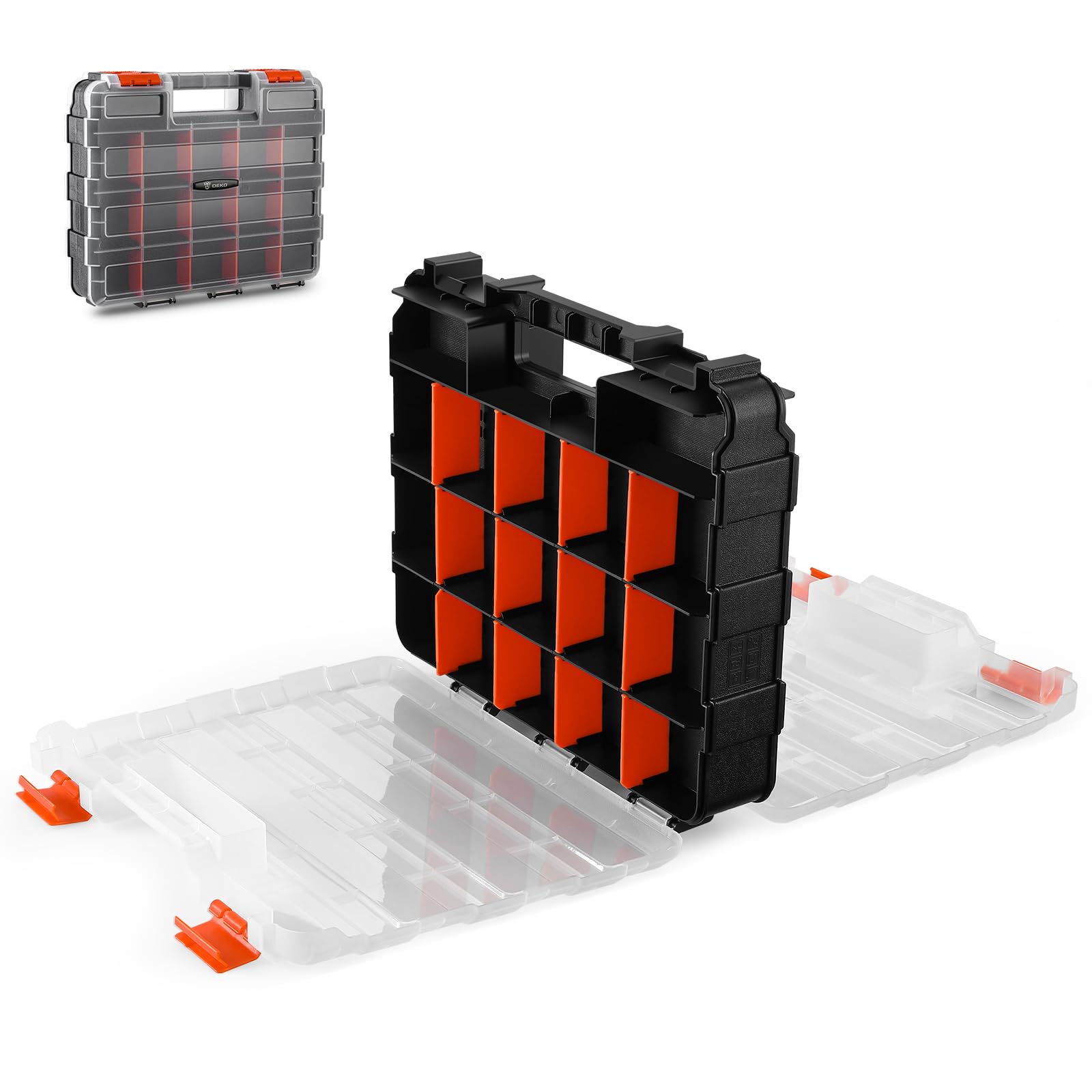 Snapklik.com : Small Parts Organizer:34 Compartments Hardware Organizers