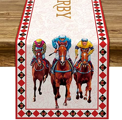 Amazon.com: Sunwer Kentucky Table Runner Run for The Roses Churchill ...