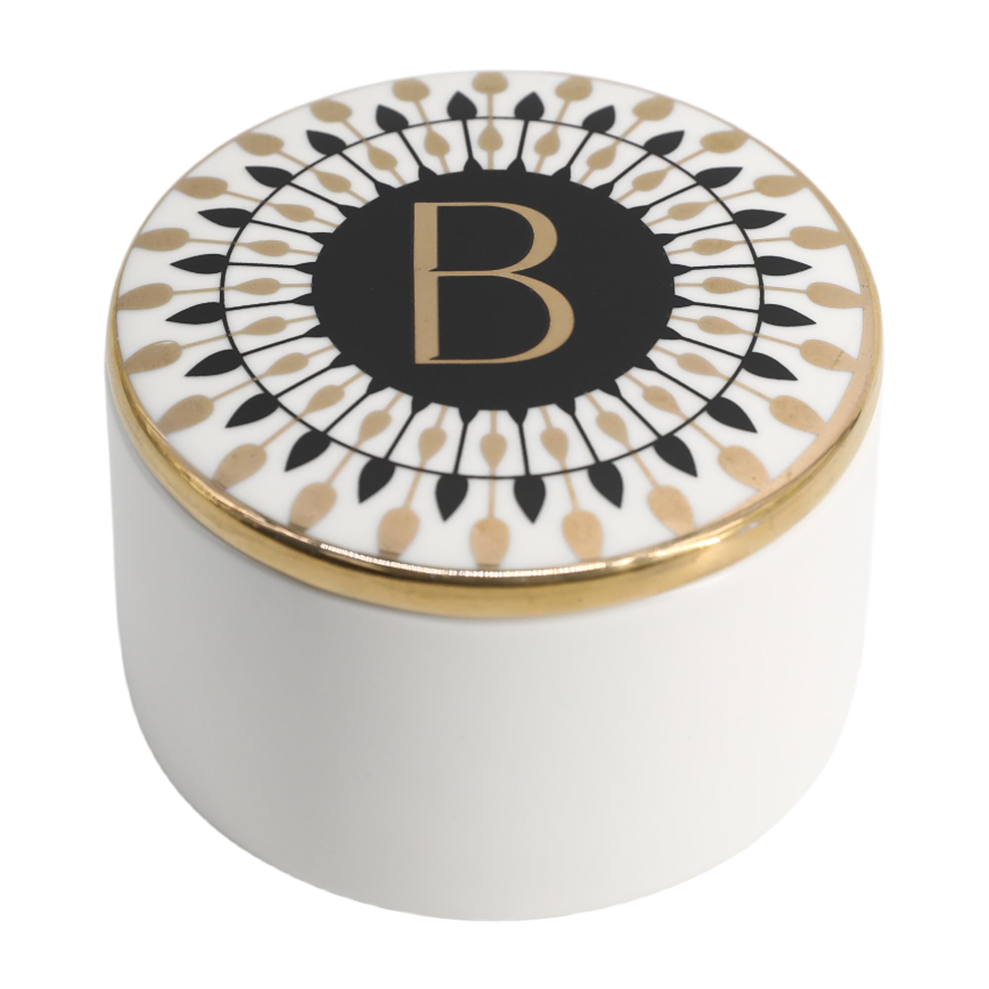 Amazon.com: COLLECTIVE HOME - Monogram Jewelry Box, Bohemian Ceramic ...