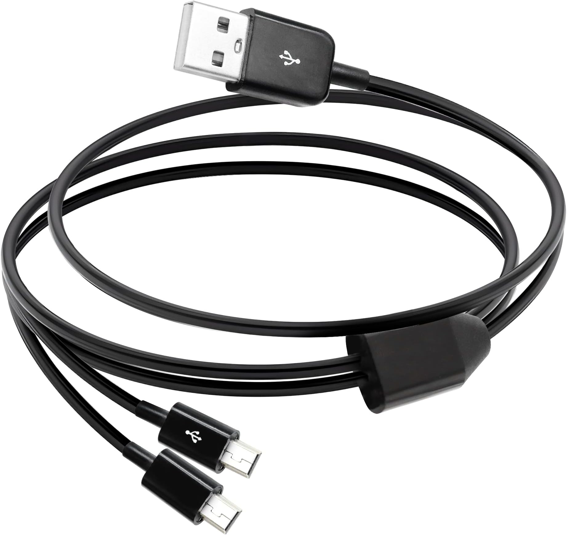 Amazon.com: Micro USB Cable Y Splitter USB 2.0 A to Dual Micro B Power ...