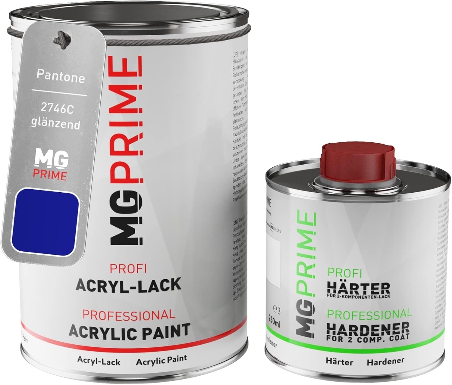 MG PRIME Pantone 2746C Blue glossy Acrylic paint 1.5 litre / 1500 ml ...