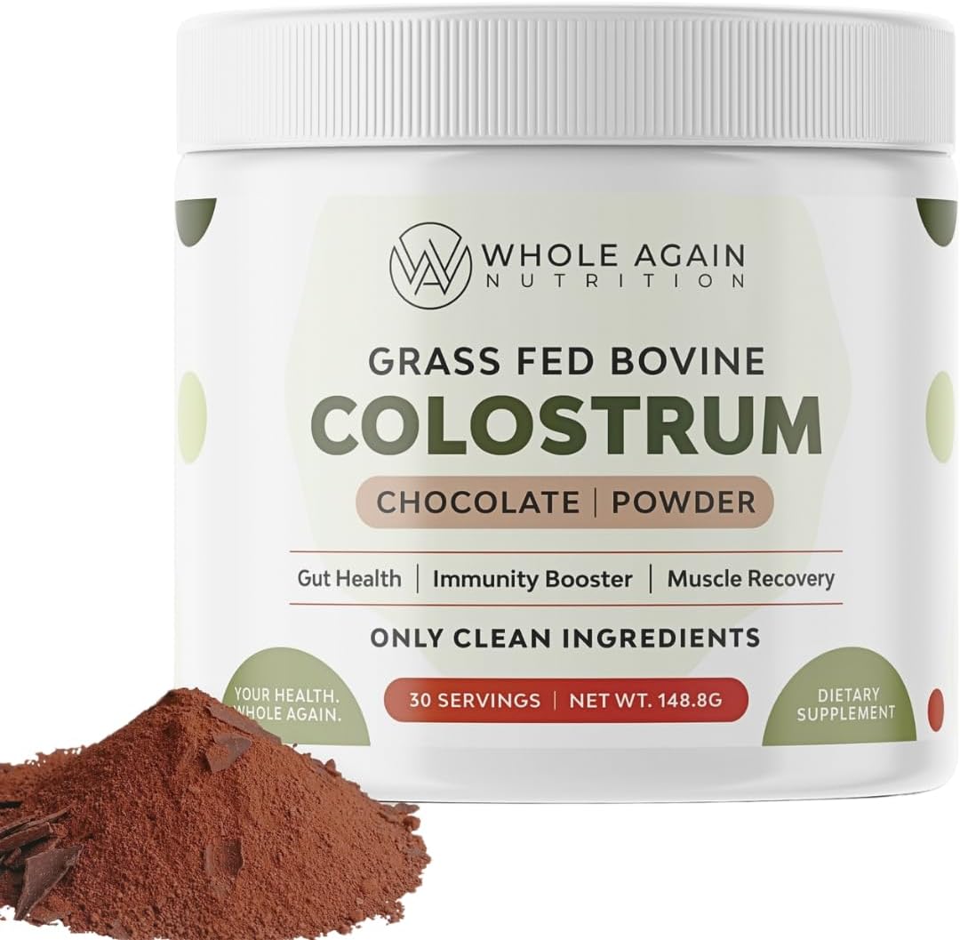 Amazon.com: Whole Again Nutrition Organic Grass Fed Bovine Colostrum ...