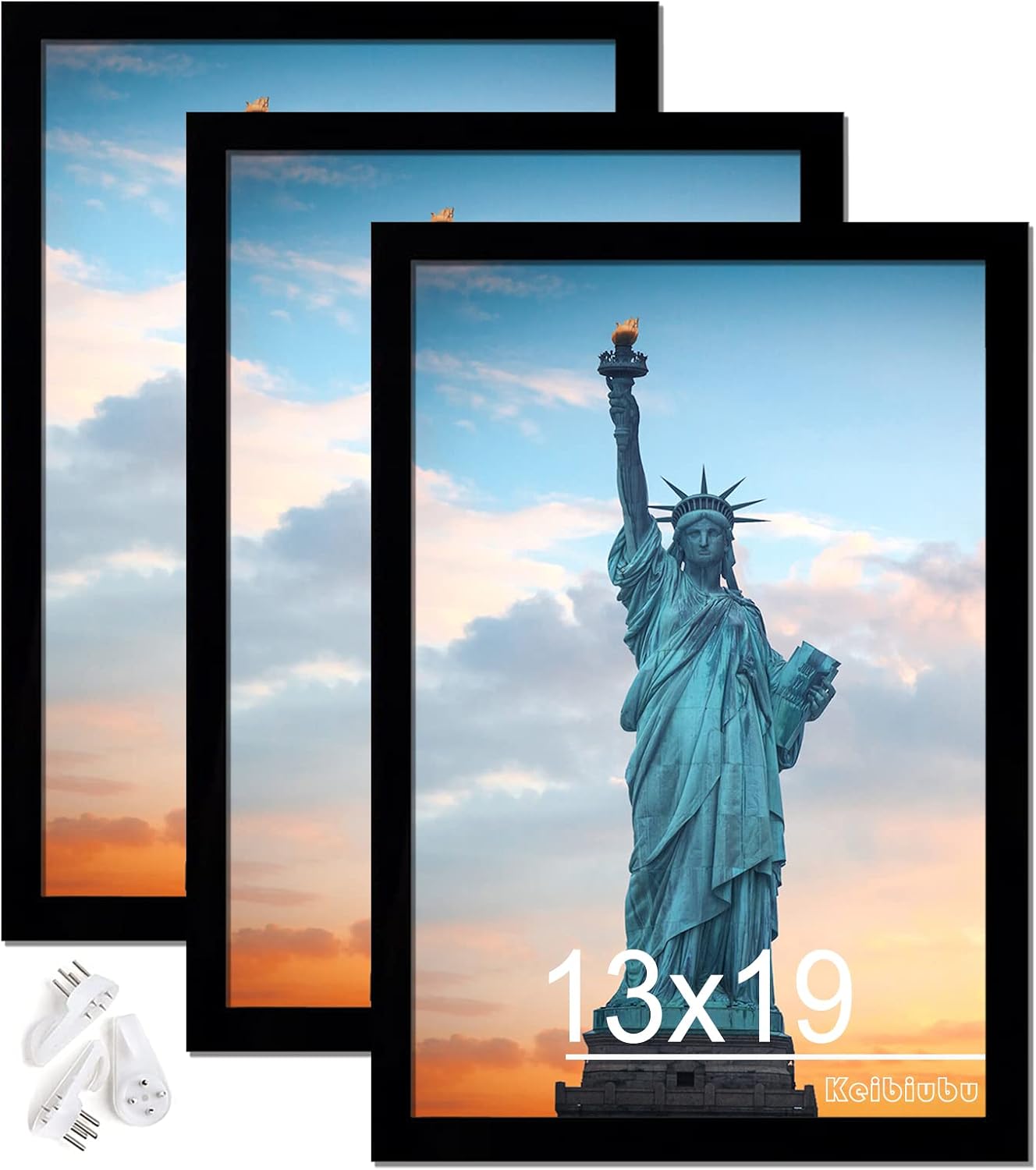 Amazon.com - keibiubu Black 13x19 Poster Frame Set of 3, High ...