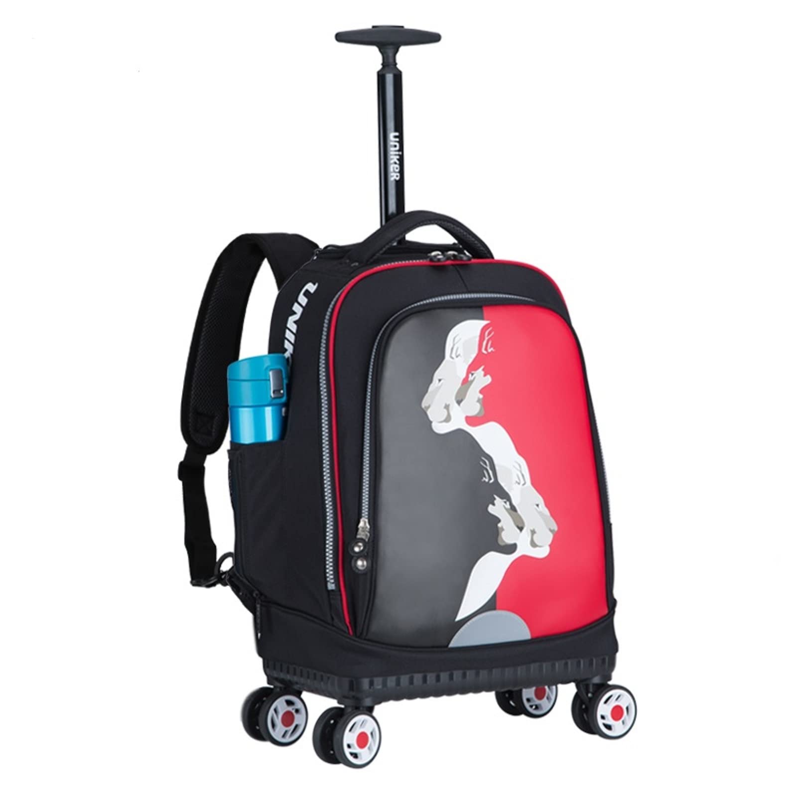 Unikerrolling Backpack With Spinner Wheels Wheeled Laptop Bag Fits 15 ...