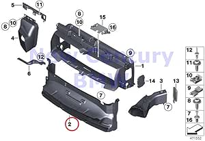 Amazon.com: BMW Genuine Air Ducts Bottom Air Duct 320i 320iX 328d 328dX ...