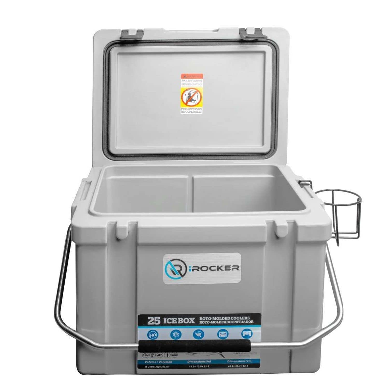 Snapklik.com : iROCKER 25L Roto-Molded Hard Cooler, Heavy Duty Ice Box ...
