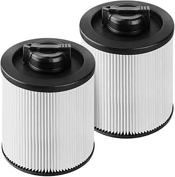Pack of 2 Filters Compatible With DEWALT Vacuum Filter for DXV06P ...