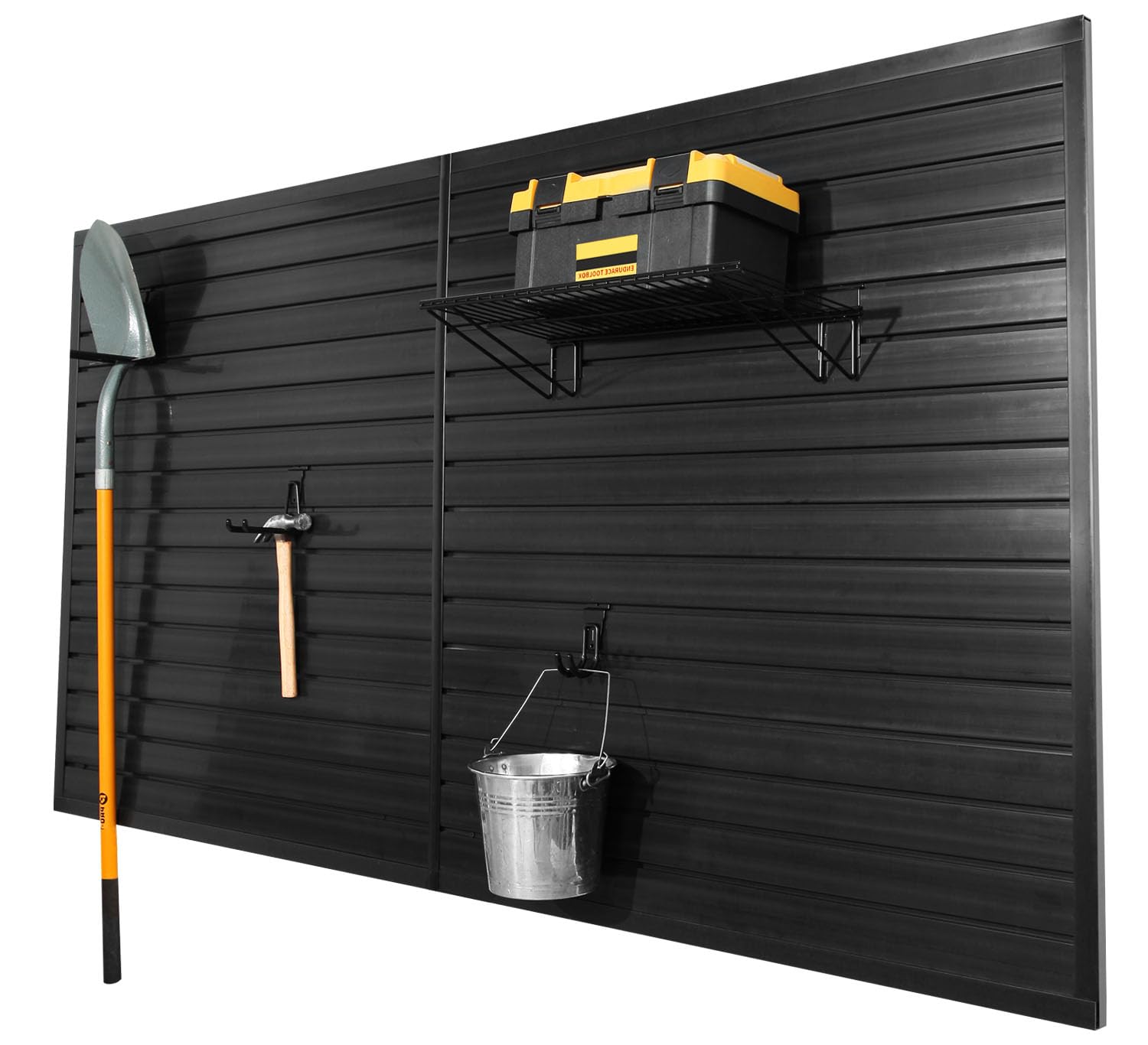 Amazon.com: BRITINE Slatwall Panel Garage Organizer PVC Slatwall Heavy ...