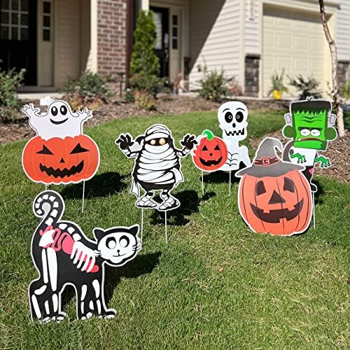 Amazon.com: Violinak Halloween Yard Sign Glow in The Dark, Halloween ...