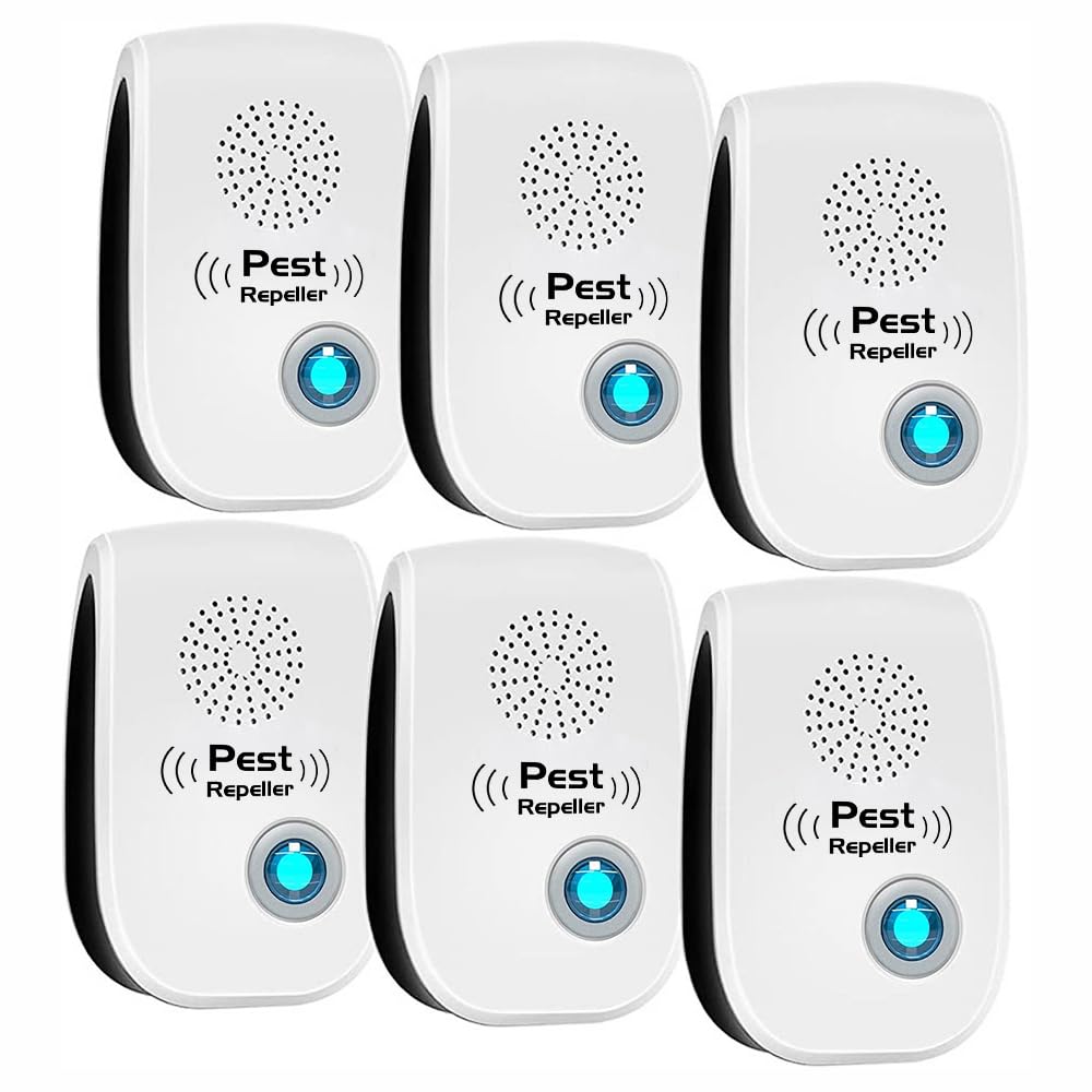 Amazon.com: Toyukia 2023 Upgraded Dual Ultrasonic Pest Repeller 6 Pack ...