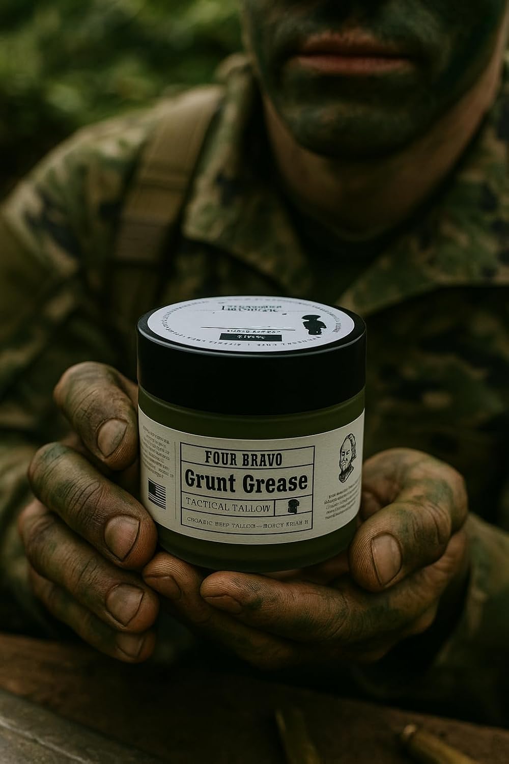 Amazon.com: Four Bravo Grunt Grease. Handmade wagyu beef tallow balm ...