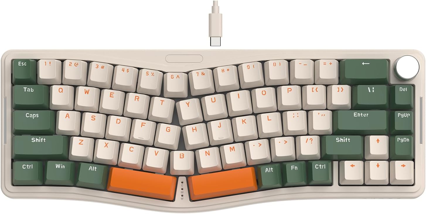 Amazon.com: EPOMAKER CIDOO ABM066 Alice-Layout Mechanical Keyboard with ...