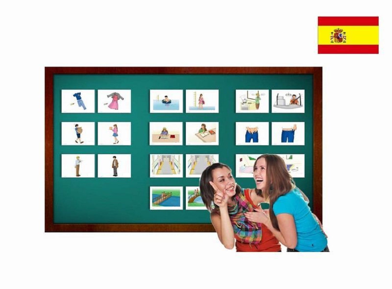 Yo Yee Flashcards Tarjetas De Vocabulario Adjectives Flash Cards In ...