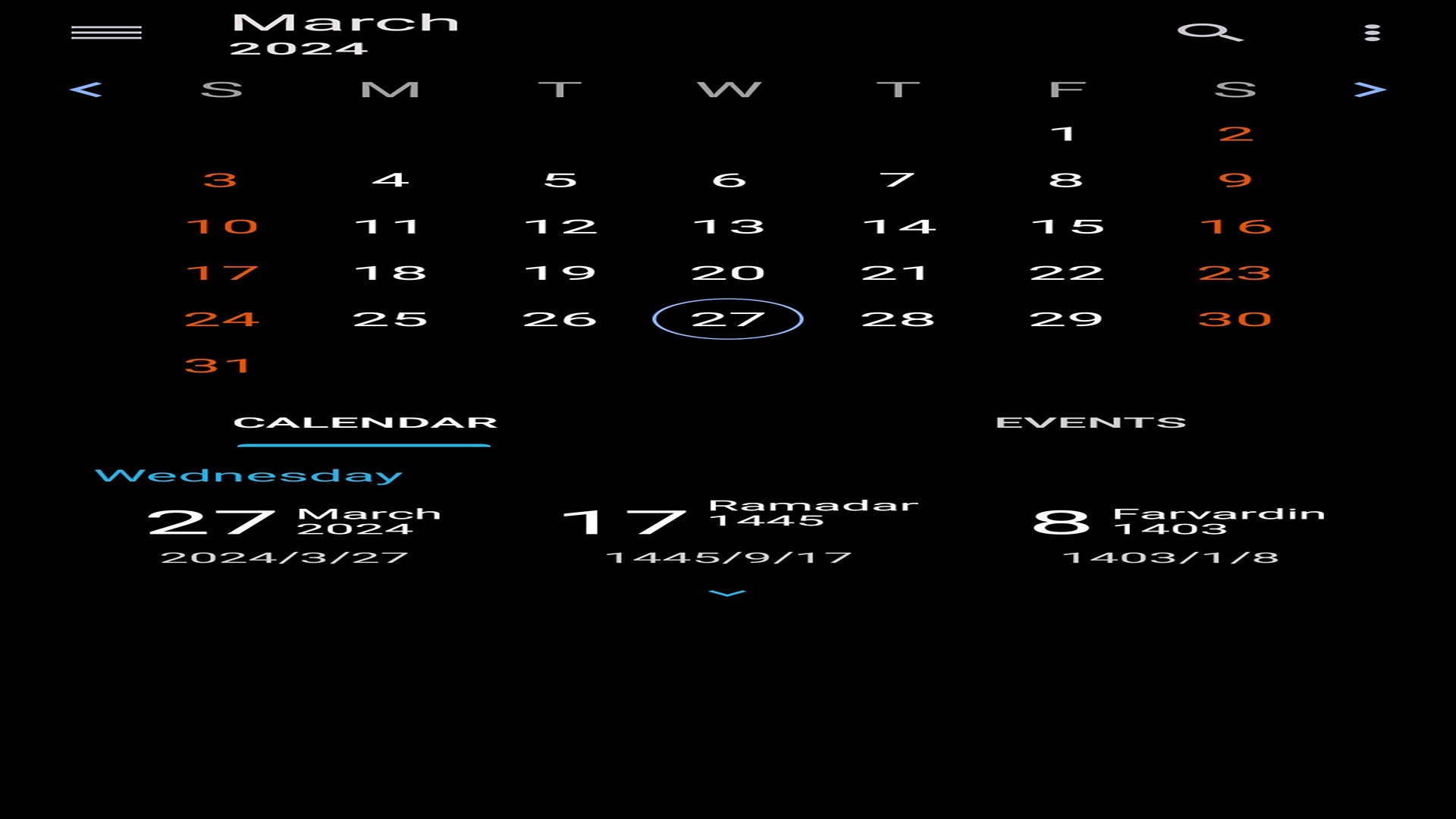 Calender - App on Amazon Appstore