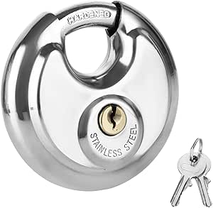 ASelected 70 Mm Stainless Steel Disc Lock Outdoor Heavy Duty Waterproof ...