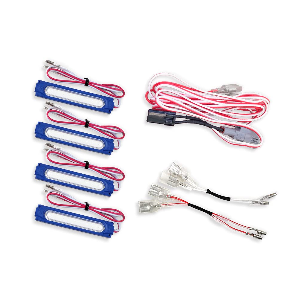 Amazon | YOURS(ユアーズ). 90系 ヴォクシー 専用 LED グリル内+バンパー内 イルミネーションセット 【ブルー】90 VOXY 90ヴォクシー 90VOXY カスタム ...