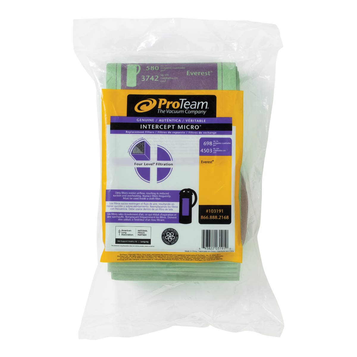 Amazon.com - ProTeam 103191 Paper Bag, Hummer XL/Everest 10 Pk, Green
