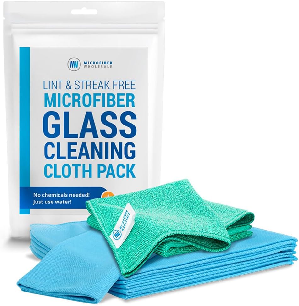 Meguiar's Glass Cleaning Cloth - No Smear Glass Cloth - Non-Scratching ...