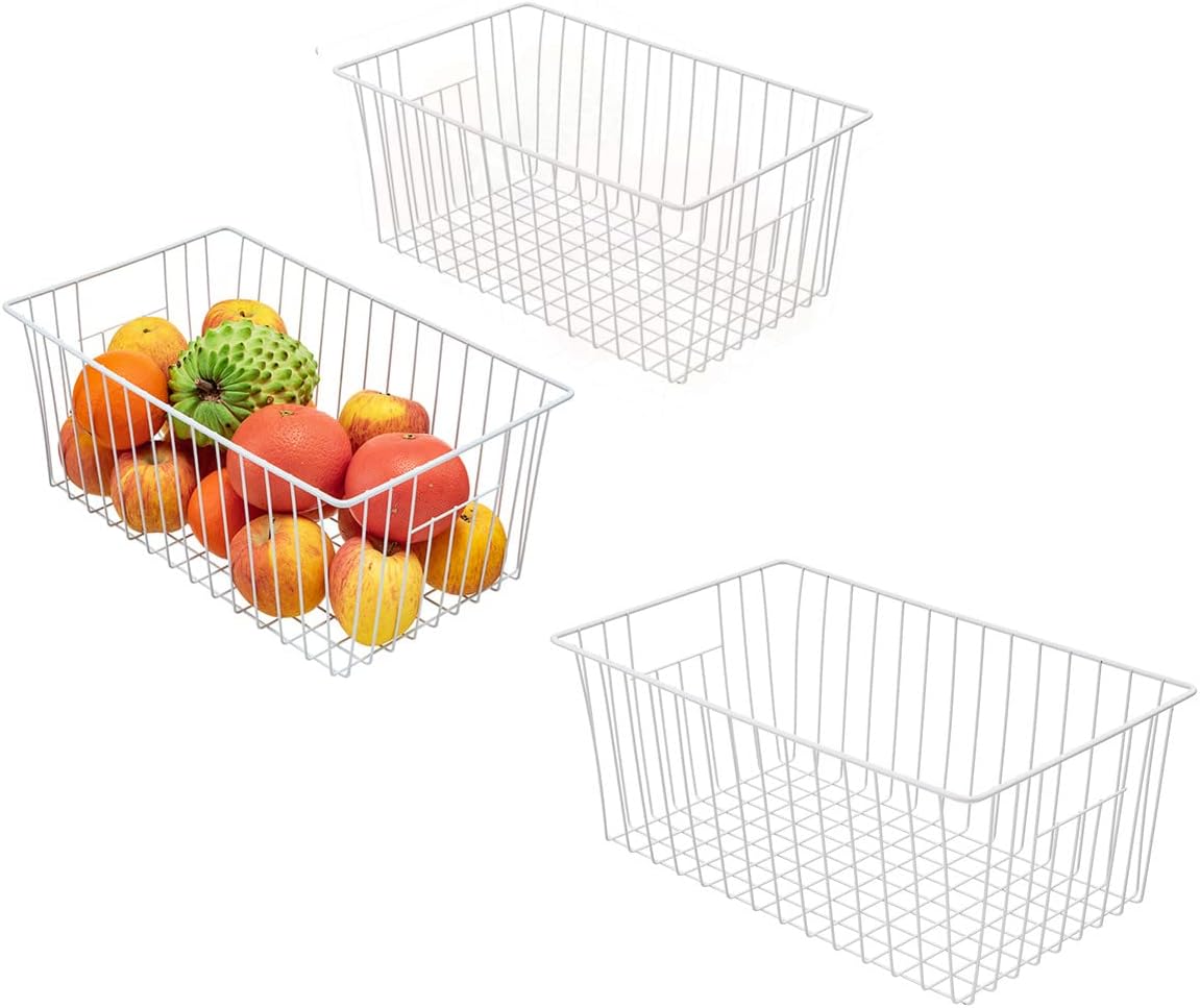Amazon.com: Y.Z.Bros 16inch Freezer Wire Storage Organizer Baskets ...