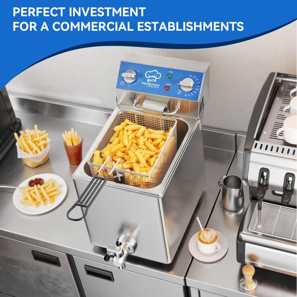 Friteuse A L Huile 8.5Qt Electric Fryer With Oil Drain,30 Minutes Timer ...