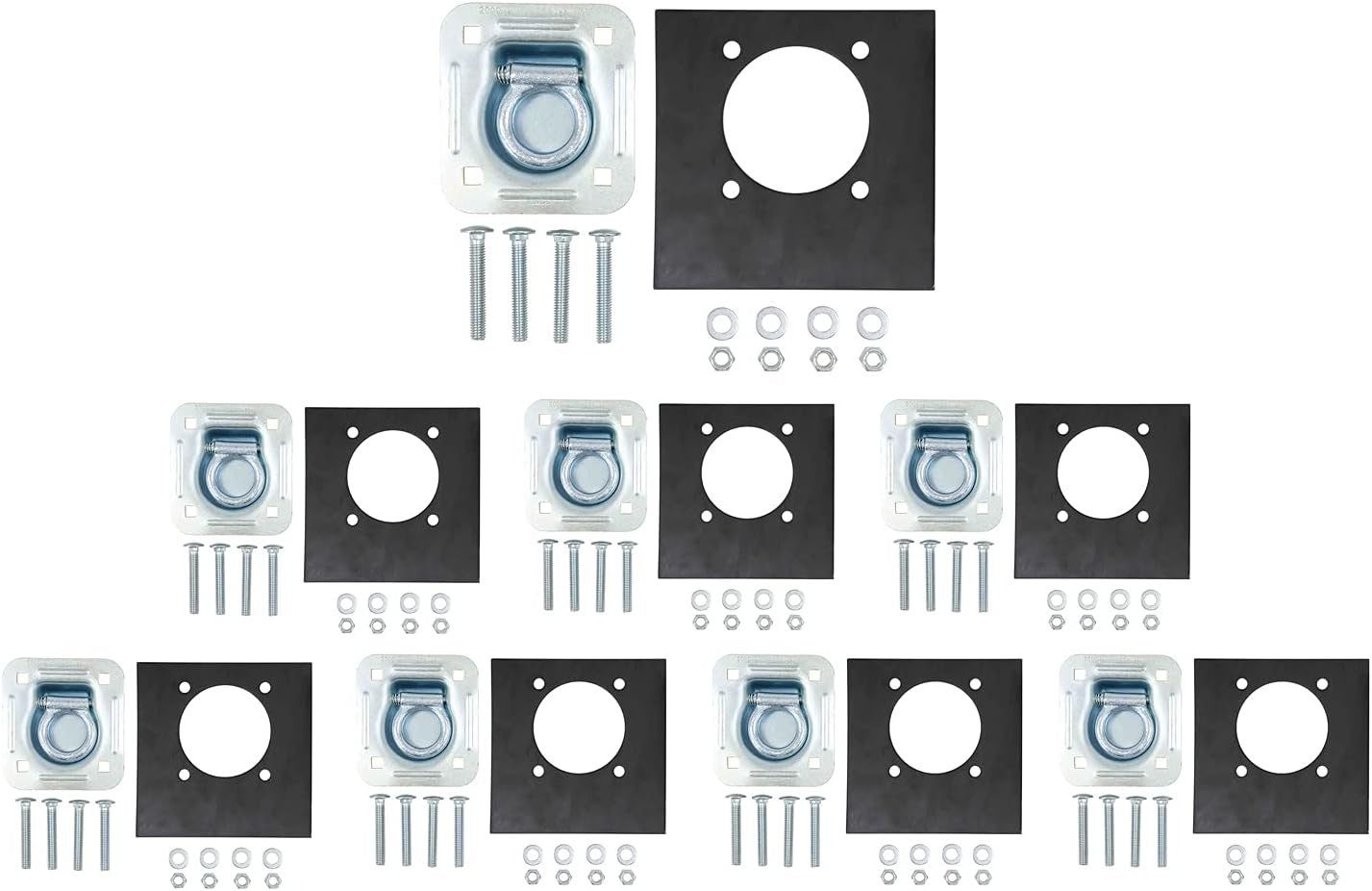 Amazon.com: SHEUTSAN 8 Pack Recessed D-Ring Tie Down Anchors, Steel Flush Mount D-Rings, Heavy ...