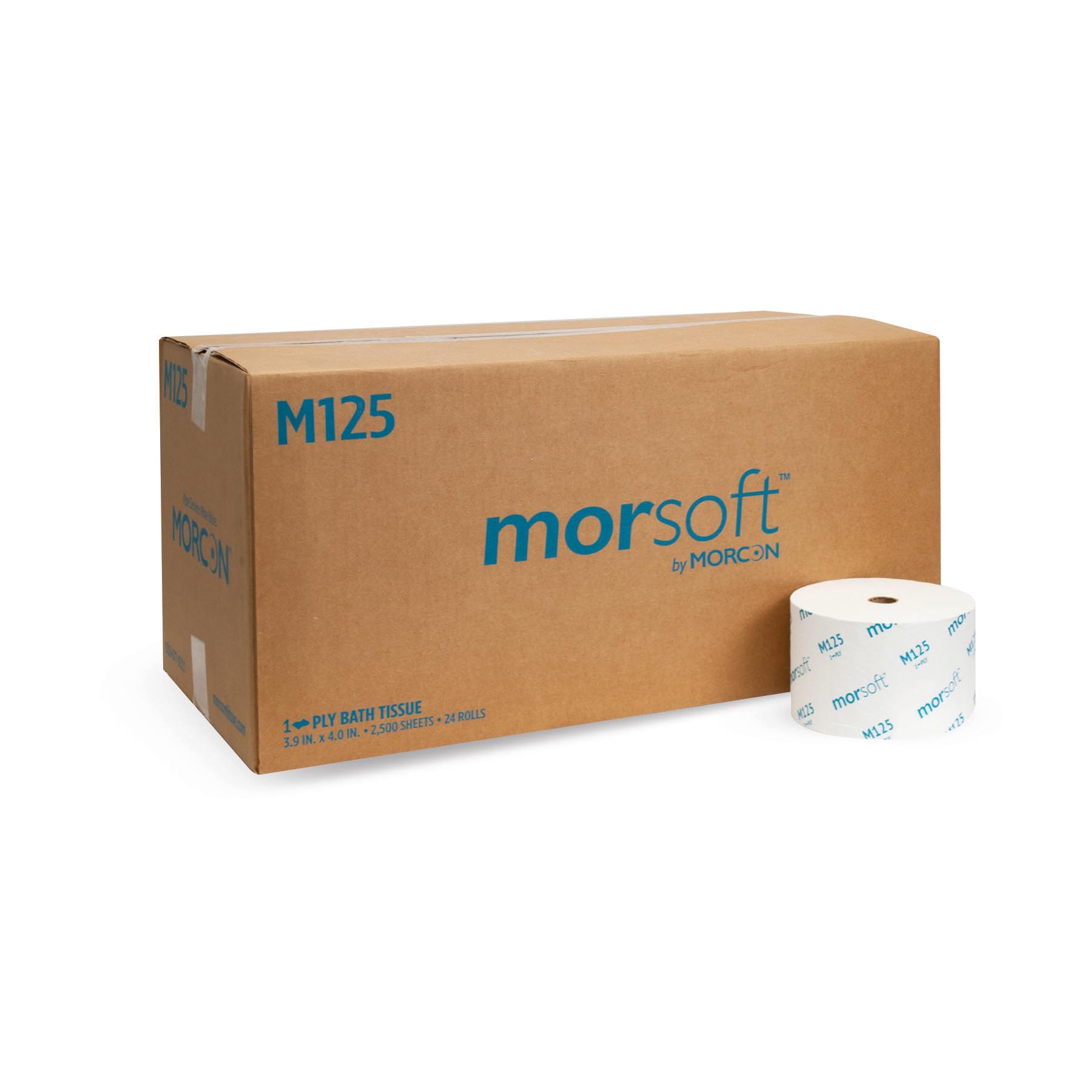 Morcon Paper M125 Millennium Ultra Bath Tissue, 1-Ply, 2500 Sheets, 7/8 ...