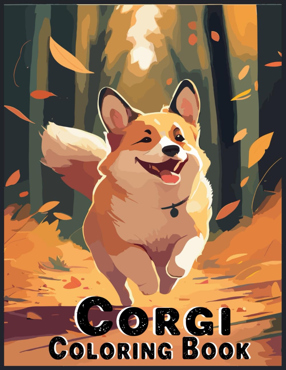 Amazon.com: Corgi Coloring Book: 50 cute Dog Coloring Pages Adults ...