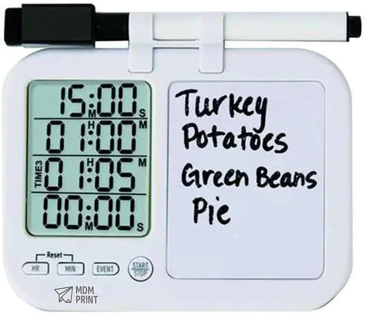 Amazon.com: Four-Event Digital Timer with Whiteboard for School ...
