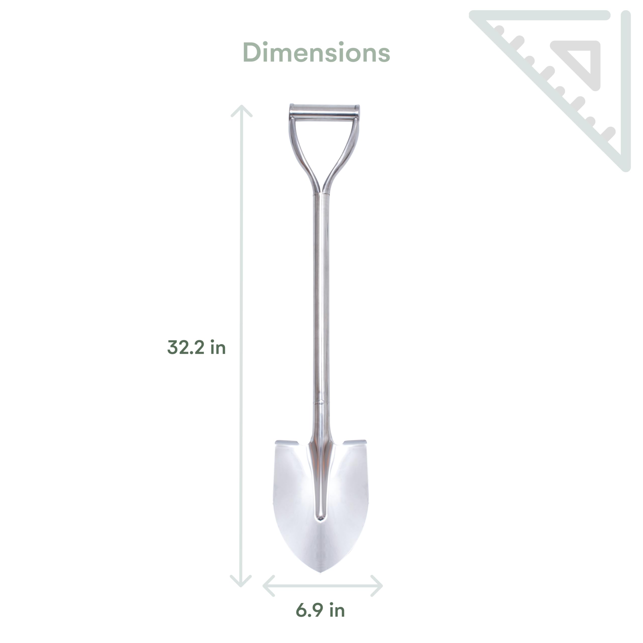 Snapklik.com : 2wayz Garden Shovel - 32.2 X 6.9 In - Stainless Steel ...