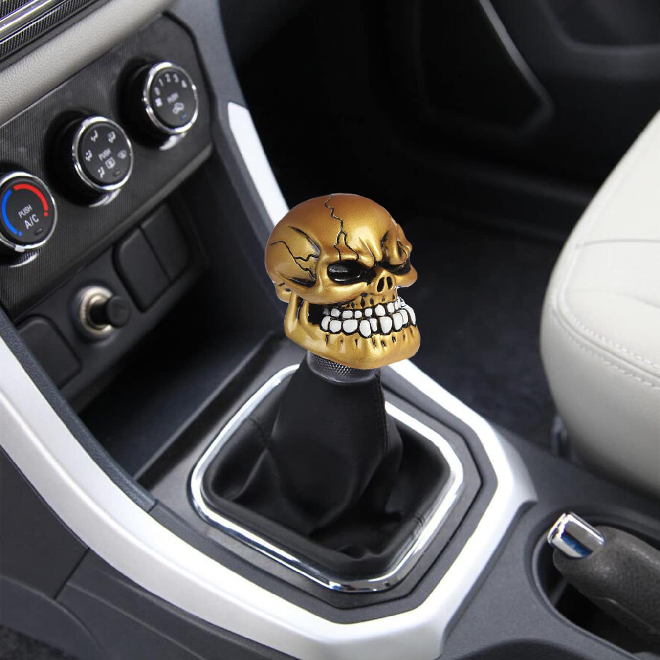 Skull Gear Shift Knob Universal Manual Car Gear Stick Shift Knob ...