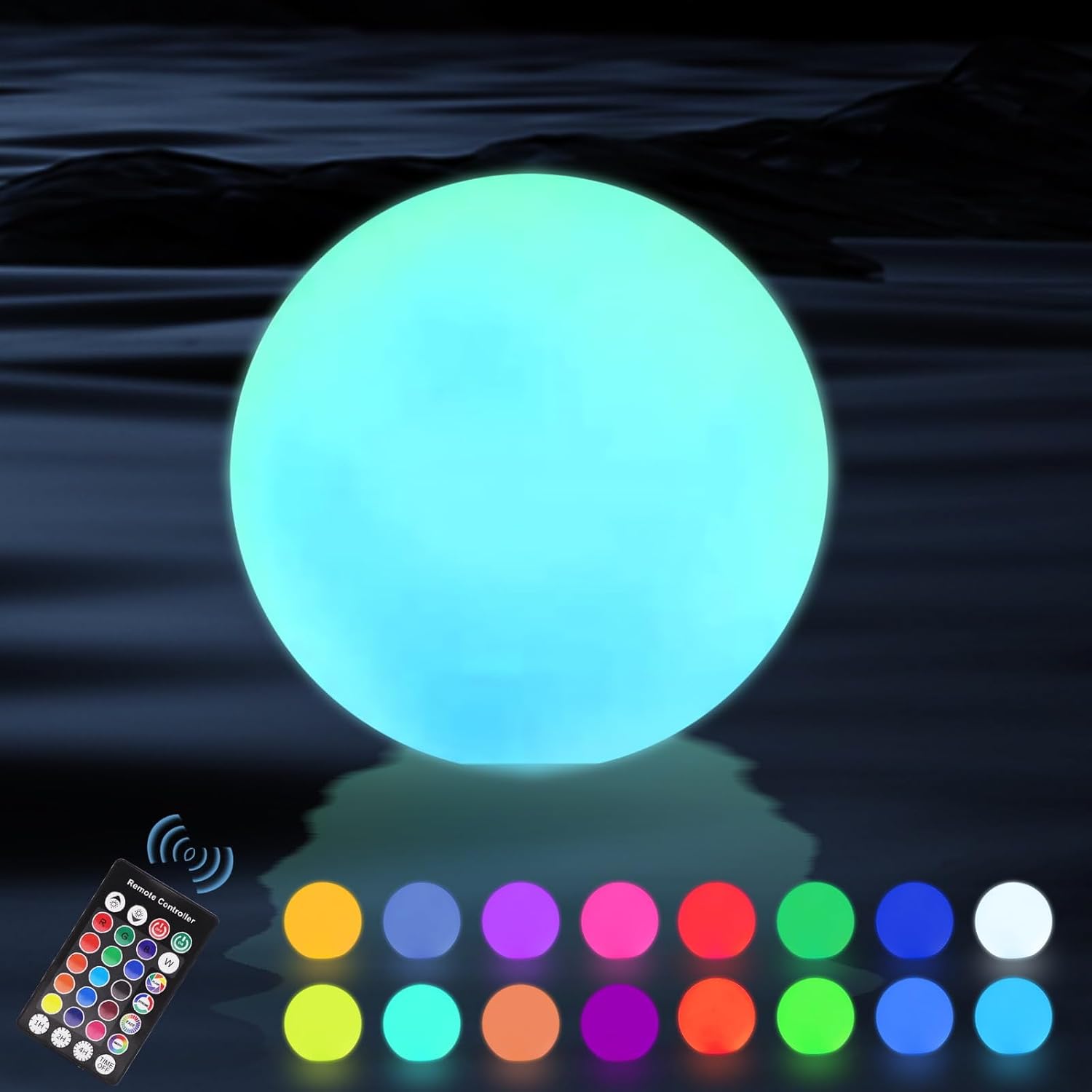 Amazon.com : GLHMOGM Floating Pool Lights - Orb Light That Float ...