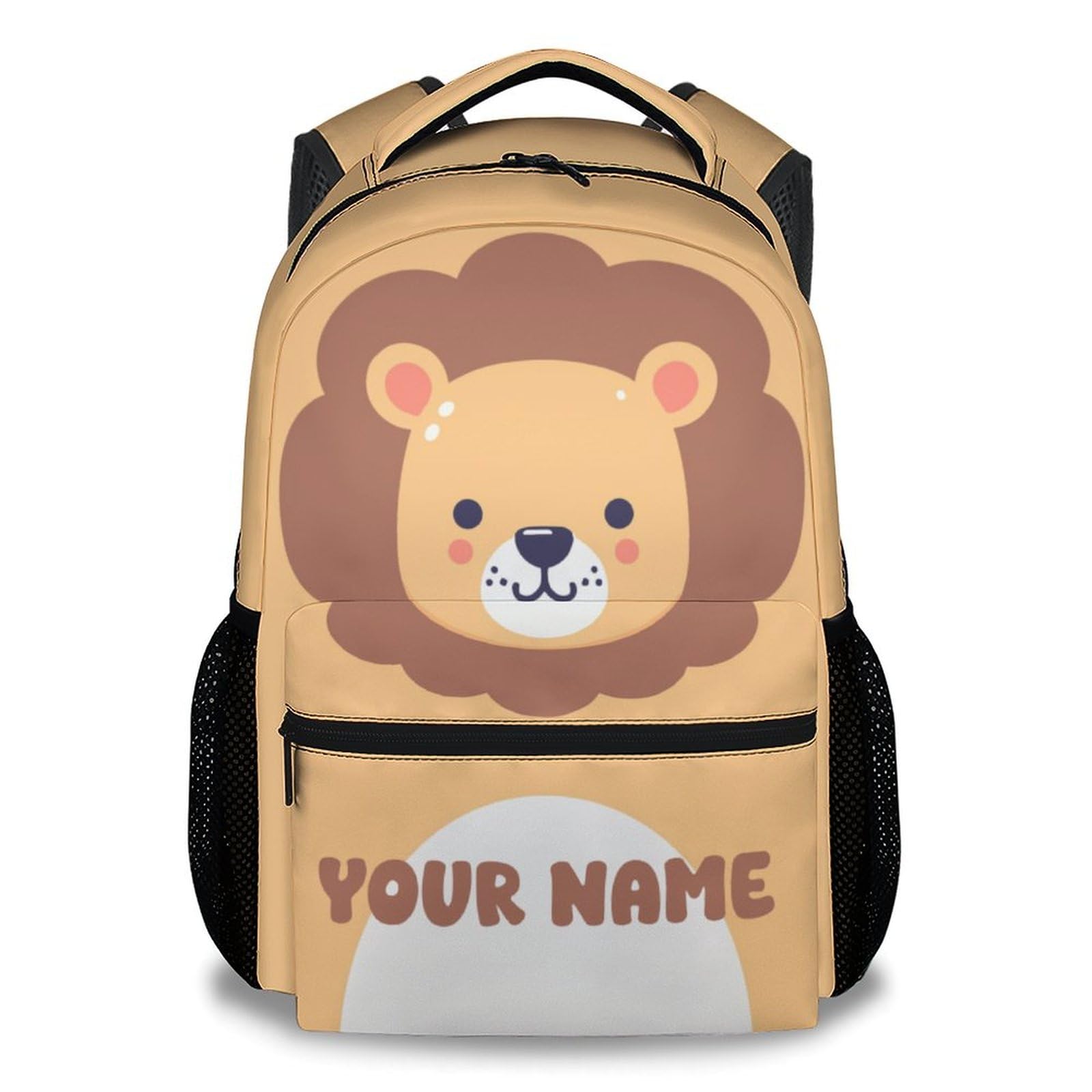 Amazon.com | UNIKITTY Custom School Backpack for Girls Boys, Lion ...