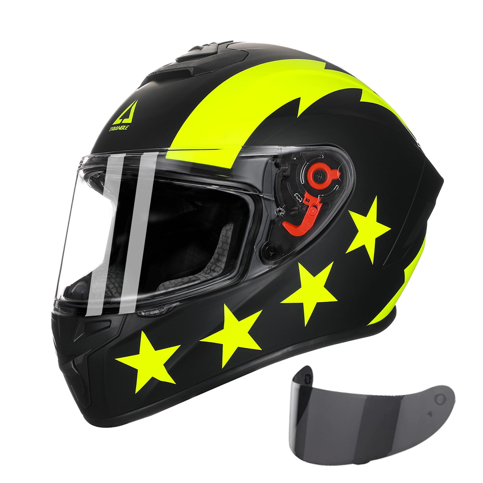Snapklik.com : TRIANGLE Motorcycle Helmet For Adults, Full Face ...