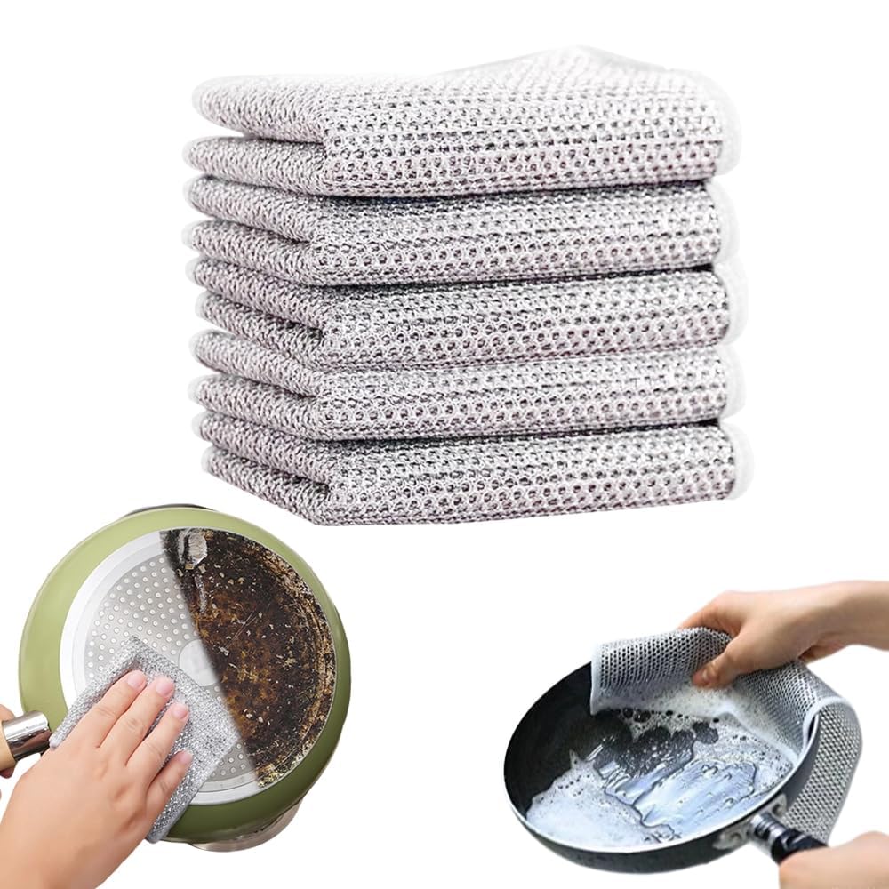 Multipurpose Wire Dishwashing Rags, 2024 New Multipurpose Wire ...