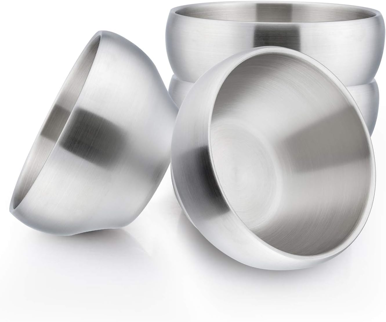 Amazon.com : Premium Heavy Stainless Steel Small Bowls for Baby Toddler ...
