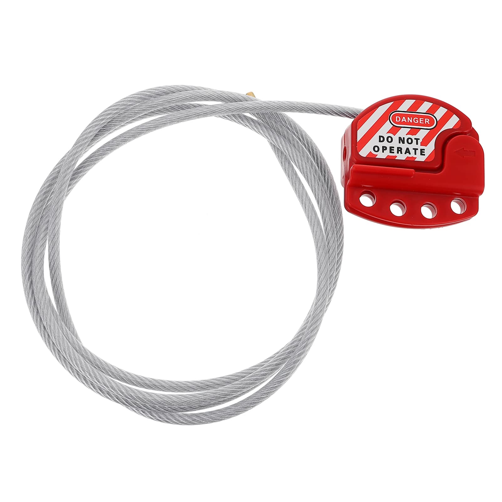 Buy VILLCASE Lockout Tagout Cable Lock Adjustable Steel Cable Lockout ...